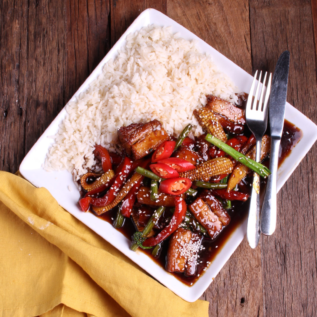 Pork Belly Mongolian Stirfry - SunPork Fresh Foods